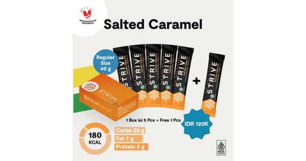 STRIVE Energy Bar - Full Bar - Salted Caramel