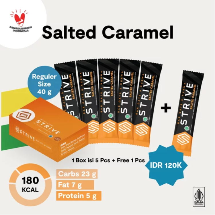 STRIVE Energy Bar - Full Bar - Salted Caramel